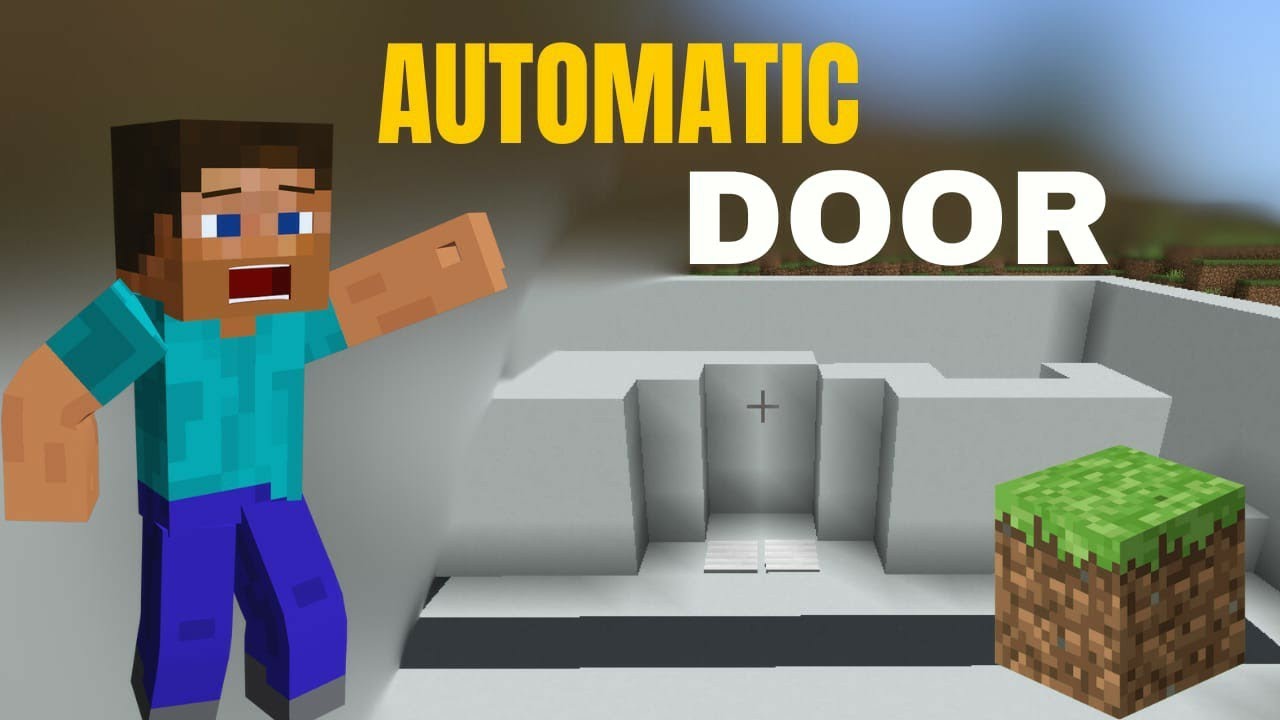 How To Make Automatic Door in Minecraft 🤫 - YouTube