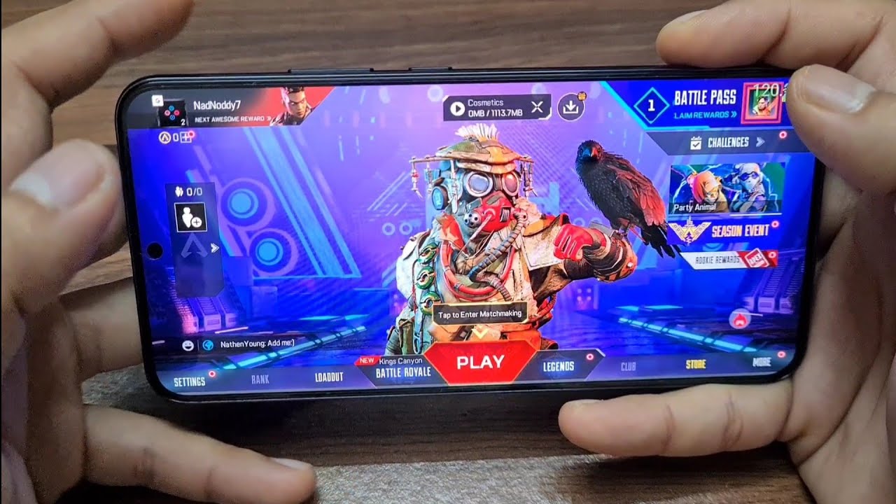 Apex Legends Mobile on Samsung Galaxy S22+ (Snapdragon 8 Gen 1) 120fps ...