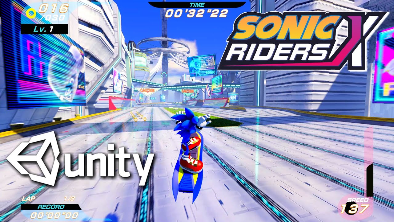 Sonic Rider X Unity Game 2021 Demo in 4k 60FPS | Fanmade PC Gameplay ...