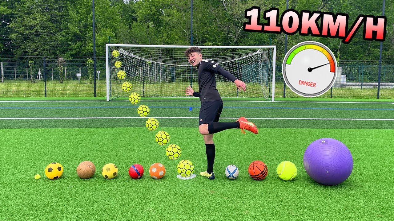JE TIRE A PLUS DE 110 KM/H 😮 | GROSSE FRAPPE CHALLENGE Avec 10 BALLONS ...