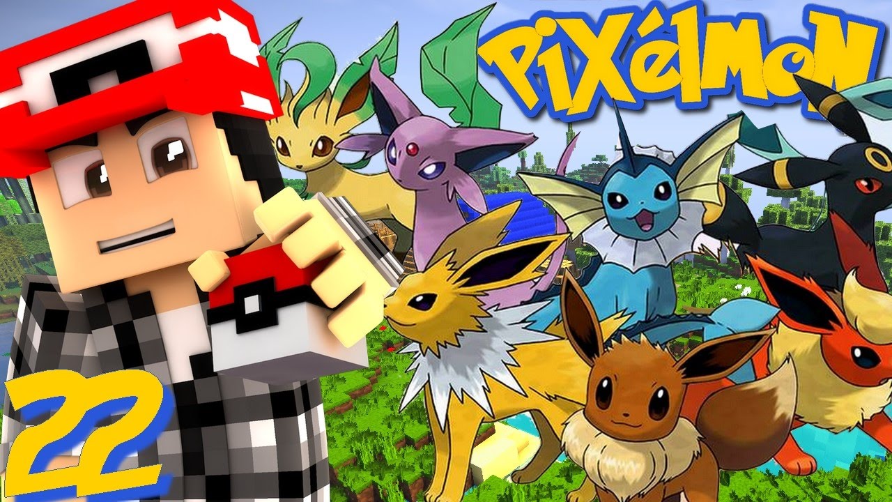 J'AI TOUTES LES ÉVOLUTIONS D'ÉVOLI ! | Pixelmon ! #22 - YouTube
