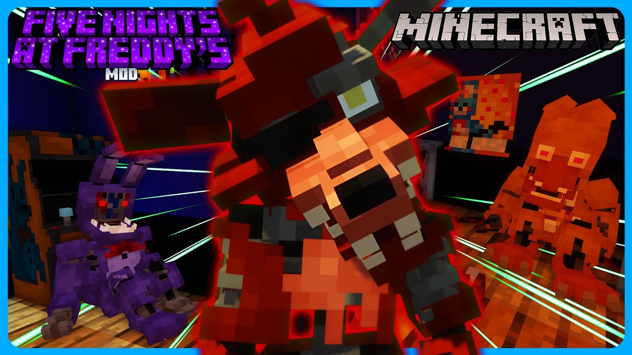 Minecraft FNAF | The FNAF Mod Survival | TRAPPING Animatronics In Parts ...