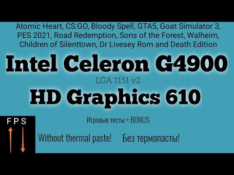 G 4900 + HD Graphics 610 - YouTube