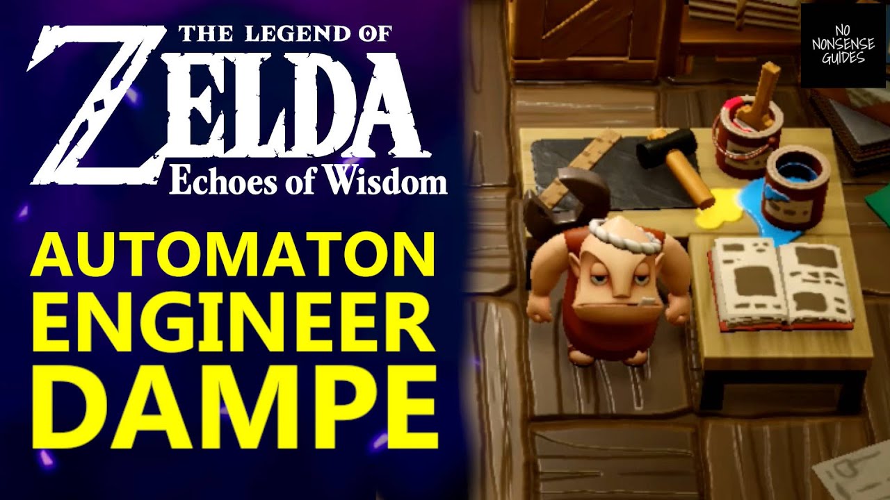 Zelda Echoes of Wisdom Automaton Engineer Dampe - Constantly Jumping ...