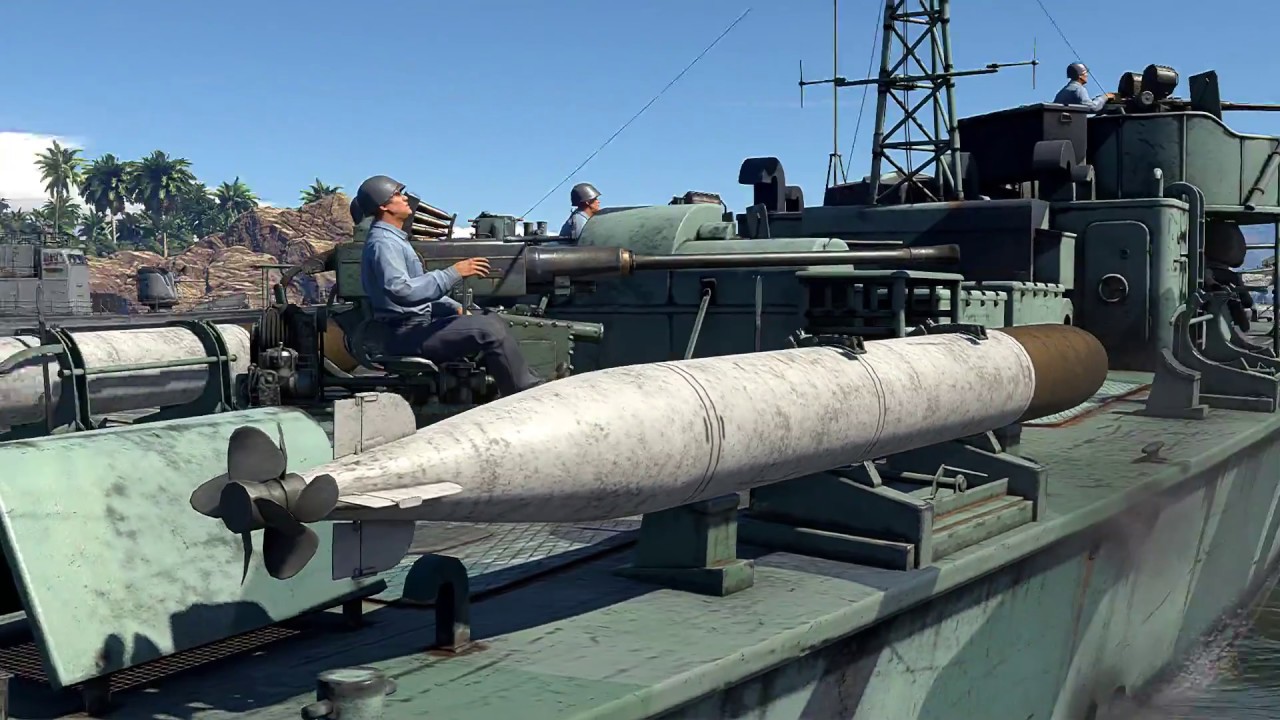 War Thunder Naval Ships : A Tour of PT810 torpedo boat (1951) - YouTube