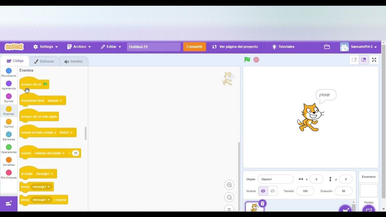 Tutorial de scratch - Introducción - YouTube