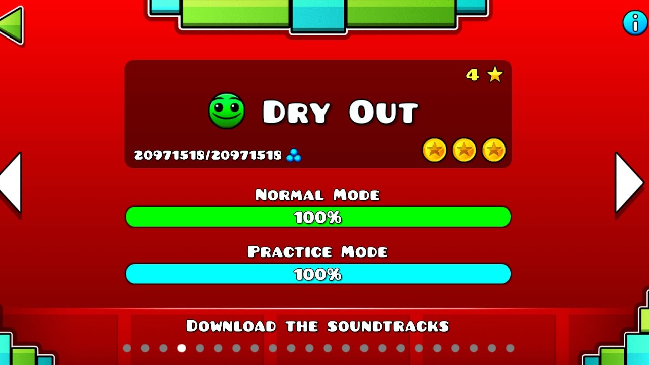 GD Official level: Dry out | 3 coins | GD 2.11 - YouTube