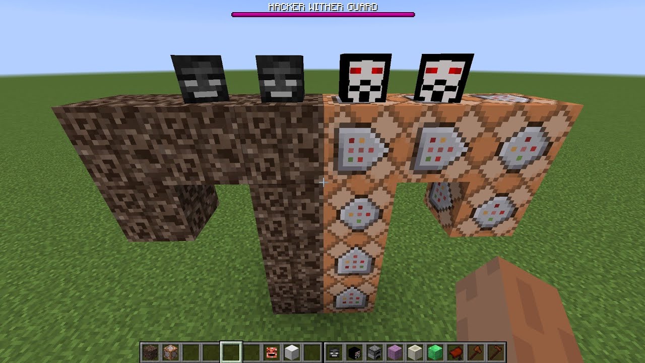 what if you create a HACKER WITHER GUARD in MINECRAFT (meme pack) - YouTube