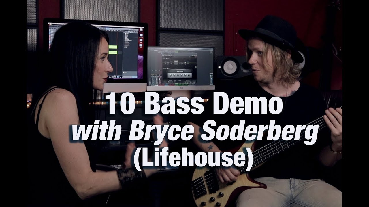 10 Bass Demo! Bryce (Lifehouse) plays ALL my basses - YouTube