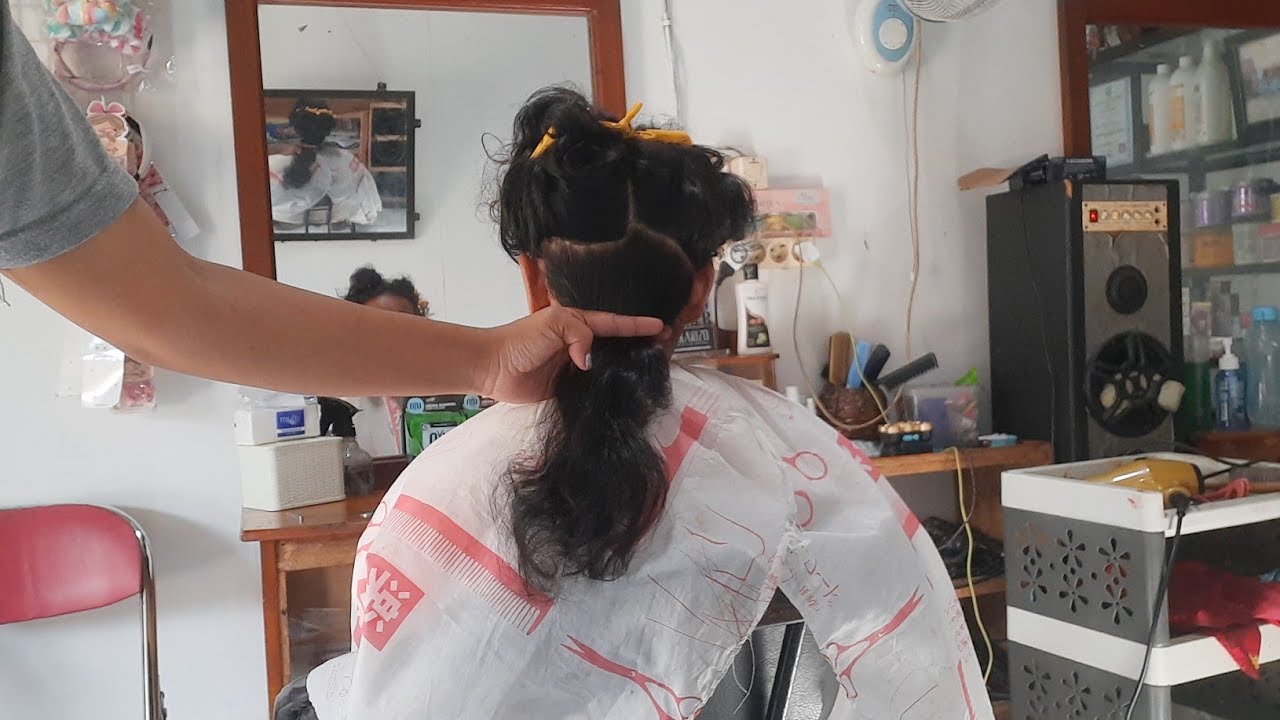 POTONG PENDEK GAK BISA DI KUNCIR LAGI - YouTube