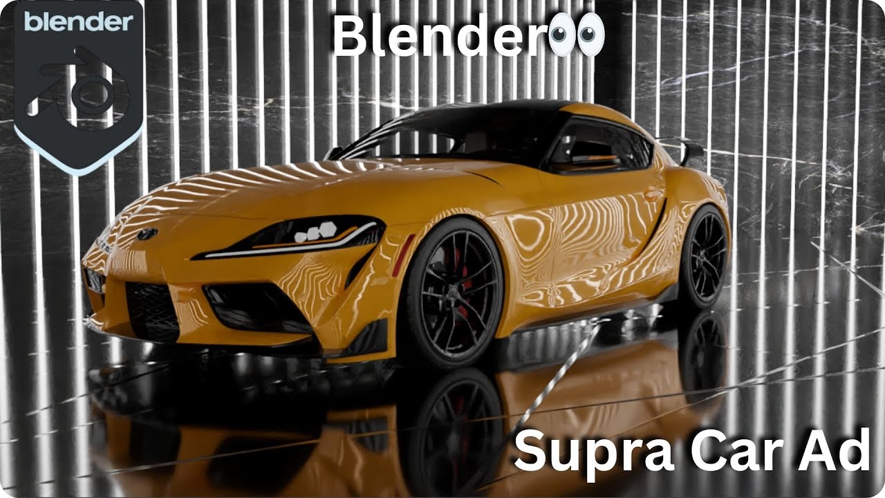 Toyota Supra 3D Animation - Stunning Blender Ad Showcase# ...