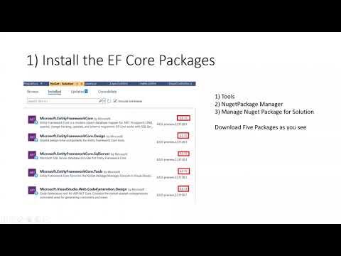 Connect ASP.Net Core MVC to Database using EF Core 6.0 - YouTube