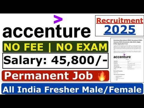 Accenture Recruitment 2025| Hiring Freshers | Accenture Mass Hiring ...