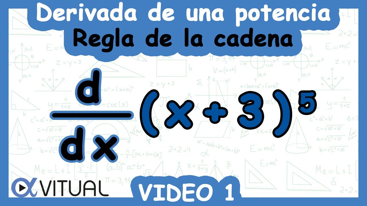 Derivada de una Potencia Regla de la Cadena | Video 1 de 2 - YouTube