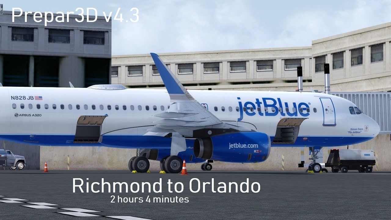 Prepar3D v4.3 LIVE! | KRIC - KMCO | Aerosoft A320-232 | ULTRA GRAPHICS ...