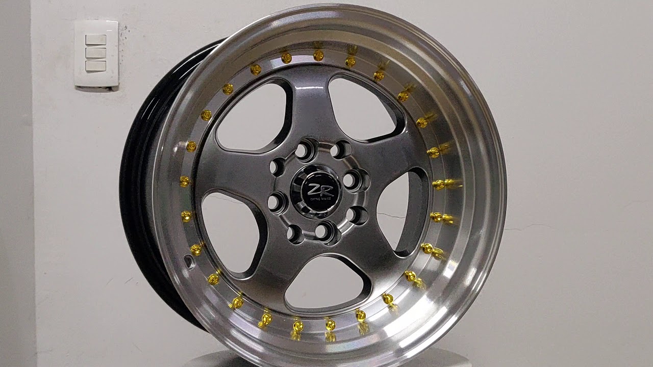 ZR RACING WHEELS 5079F 15X8 Y 9 4-100/114.3 - YouTube