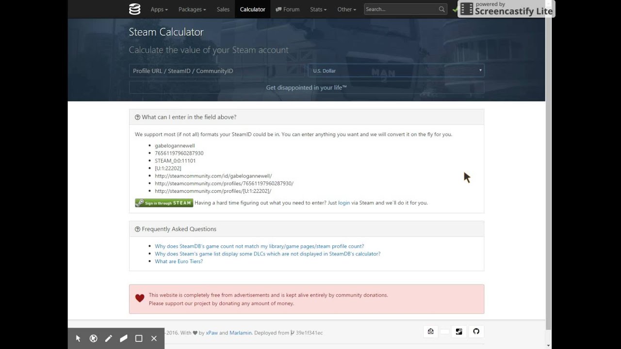 คำนวณค่าเกมบน Steam ด้วย Steam Calculator - YouTube