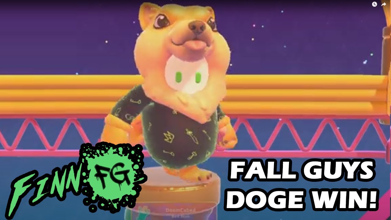 FALL GUYS DOGE WIN! - YouTube