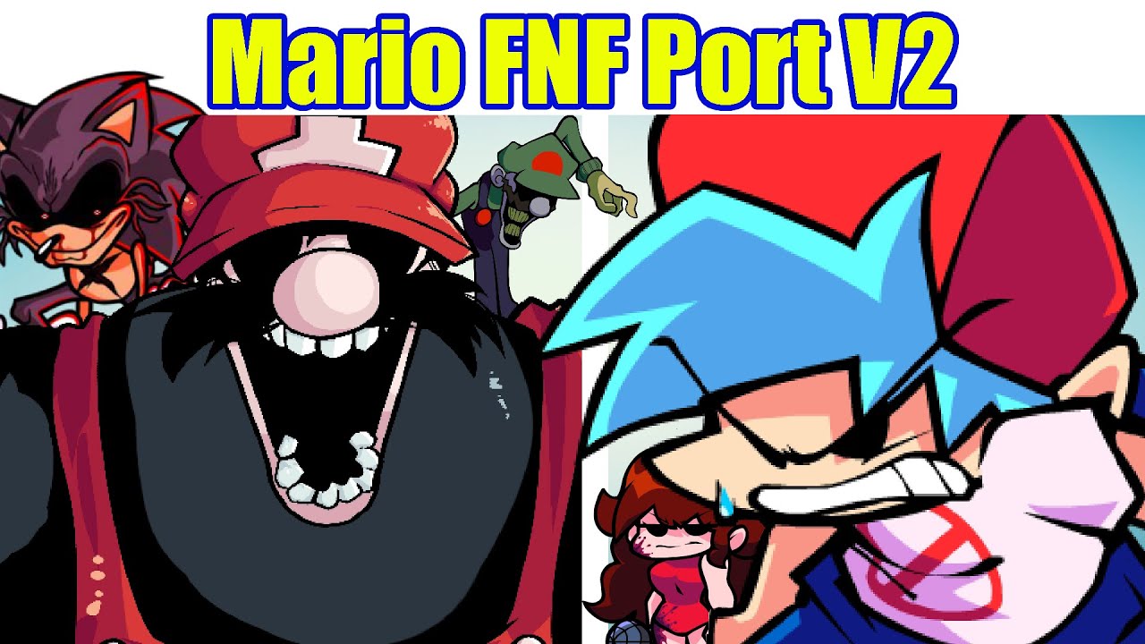 Friday Night Funkin' VS Mario FNF Port V2 + Cutscenes [CANNED] (FNF MOD ...