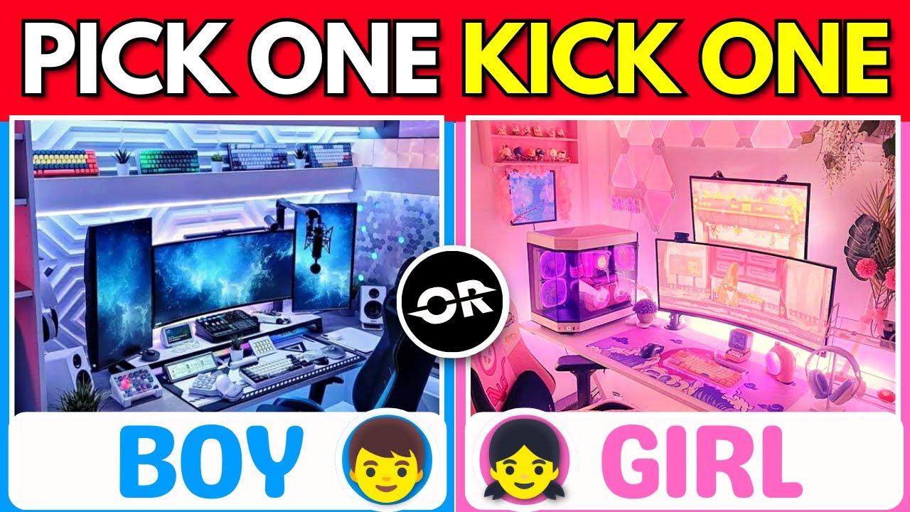 Pick One Kick One | 👦 Boys VS Girls Edition 👧 - YouTube
