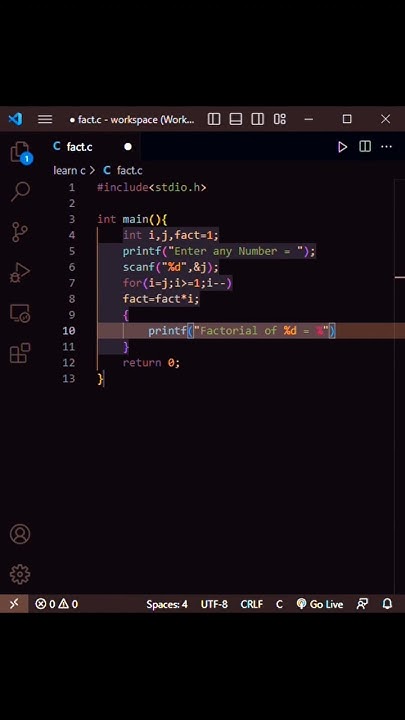 6 Forloops Cprogramming Coding Factorials Codewithharry