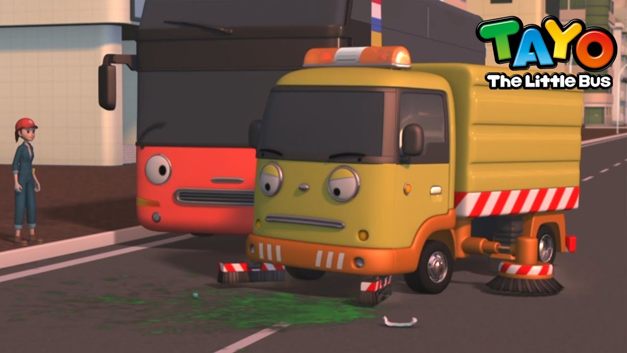 Tayo tập phim hay nhất | Một chiếc xe làm sạch làm sạch đường | Tayo xe ...