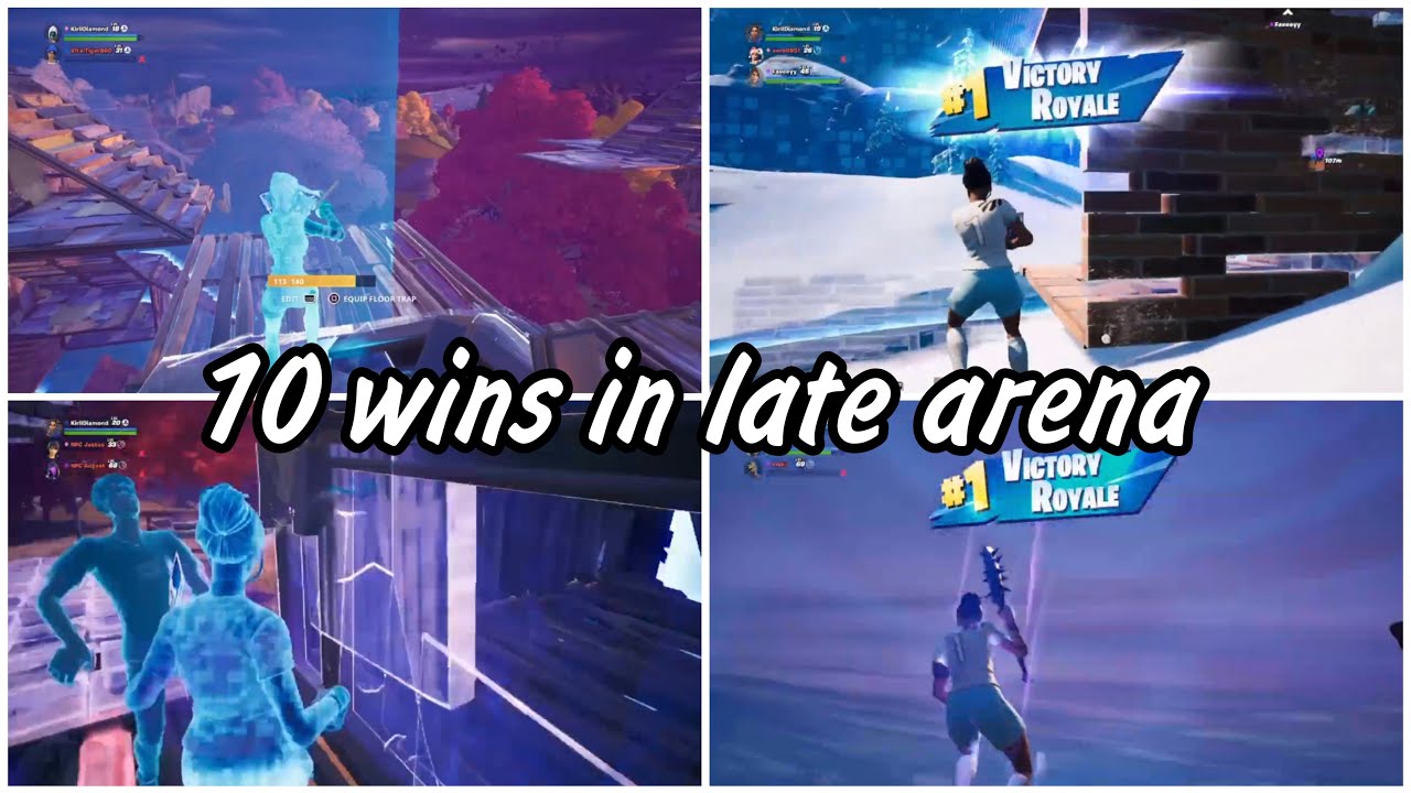 10 wins in trio late game arena.Fortnite on Ps4. - YouTube