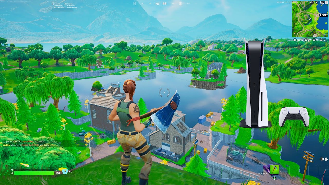 OG Fortnite Console Gameplay + *BEST* Controller Settings (4K 120FPS ...