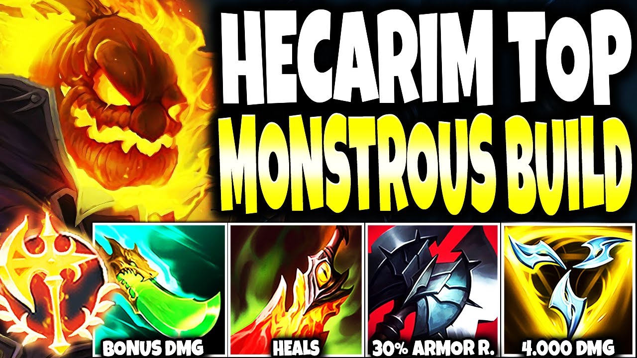 My Hecarim Top Lane Build made me a MONSTER, this Insane DAMAGE and ...
