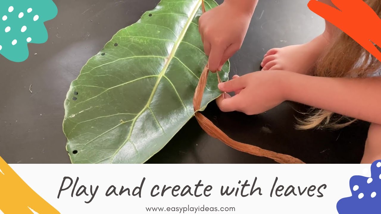 PLAY IDEAS | Play, explore and create with leaves - YouTube