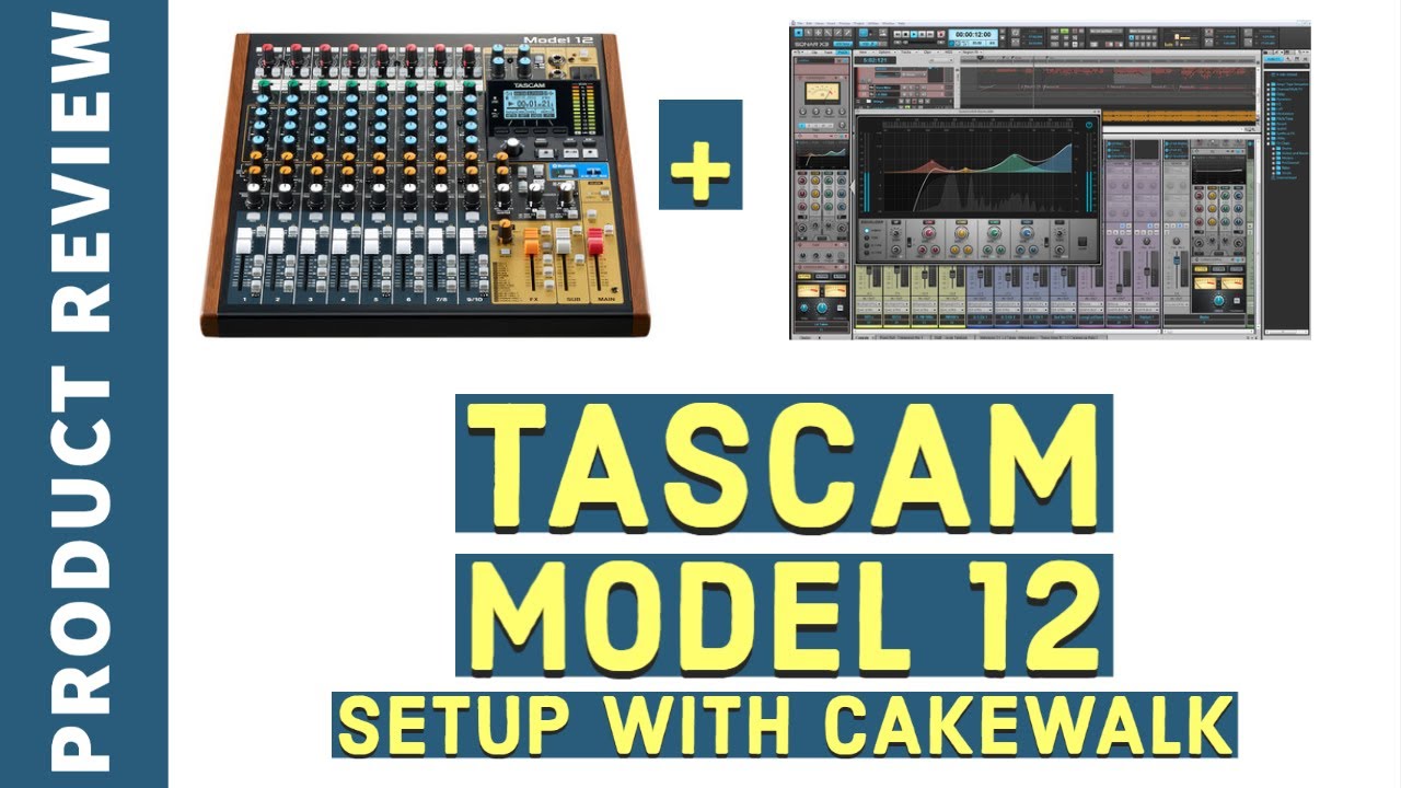 TASCAM Model 12 setup with Cakewalk As an Audio Interface - YouTube