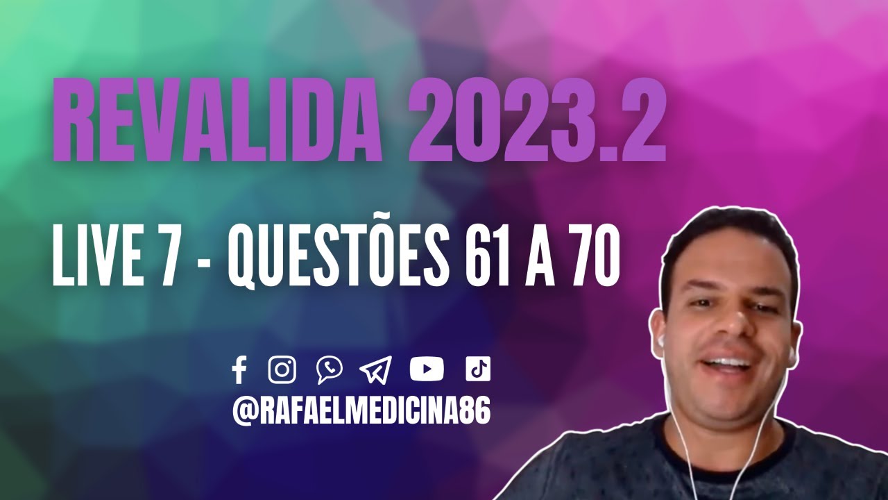 RESOLVENDO - REVALIDA 2023.2 - LIVE 7 - YouTube