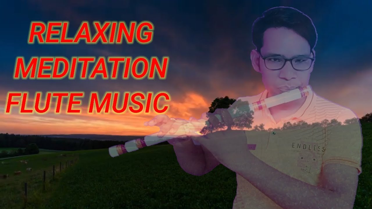 Relaxing meditation music with rag yaman on flute - YouTube