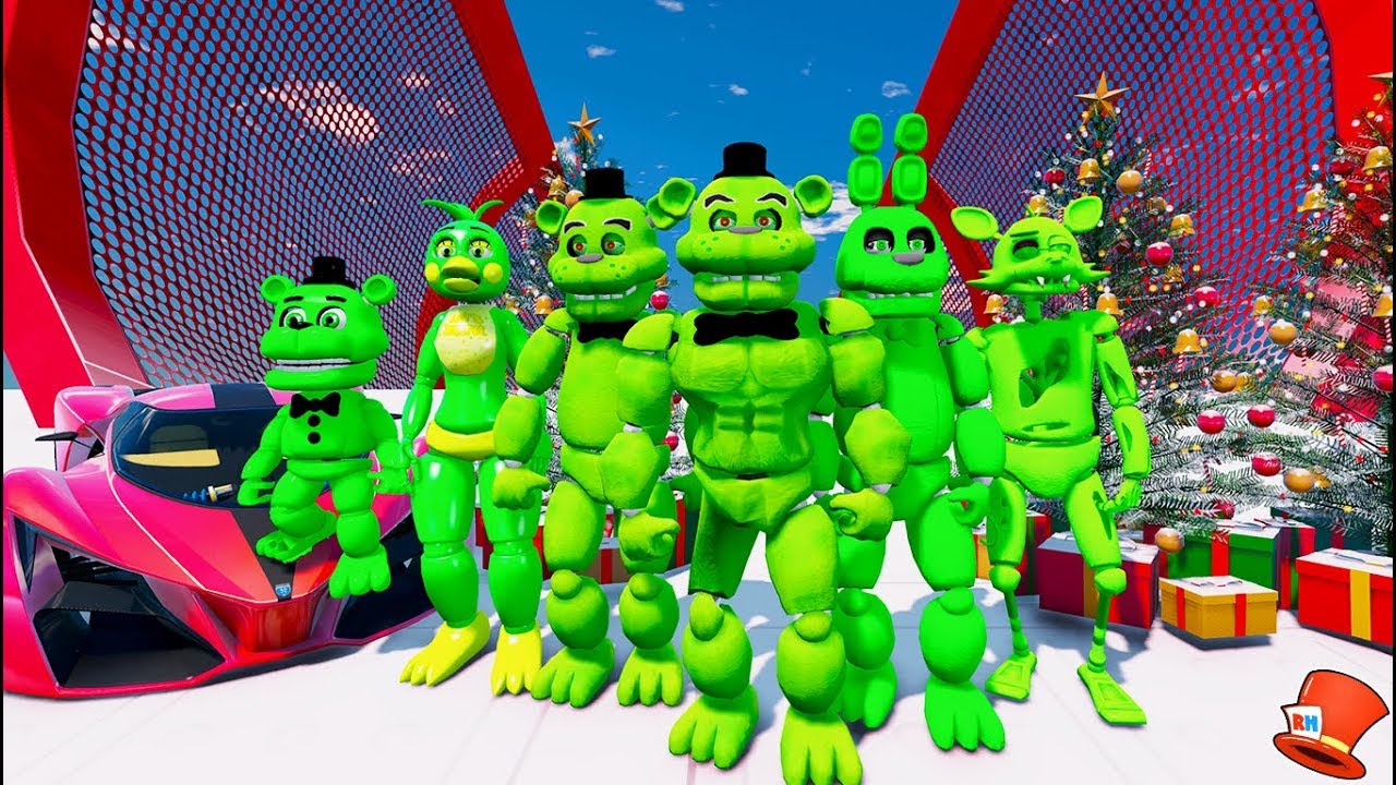 ALL SLIME ANIMATRONICS BREAK WORLD RECORDS ON BIGGEST RAMPS! (GTA 5 ...
