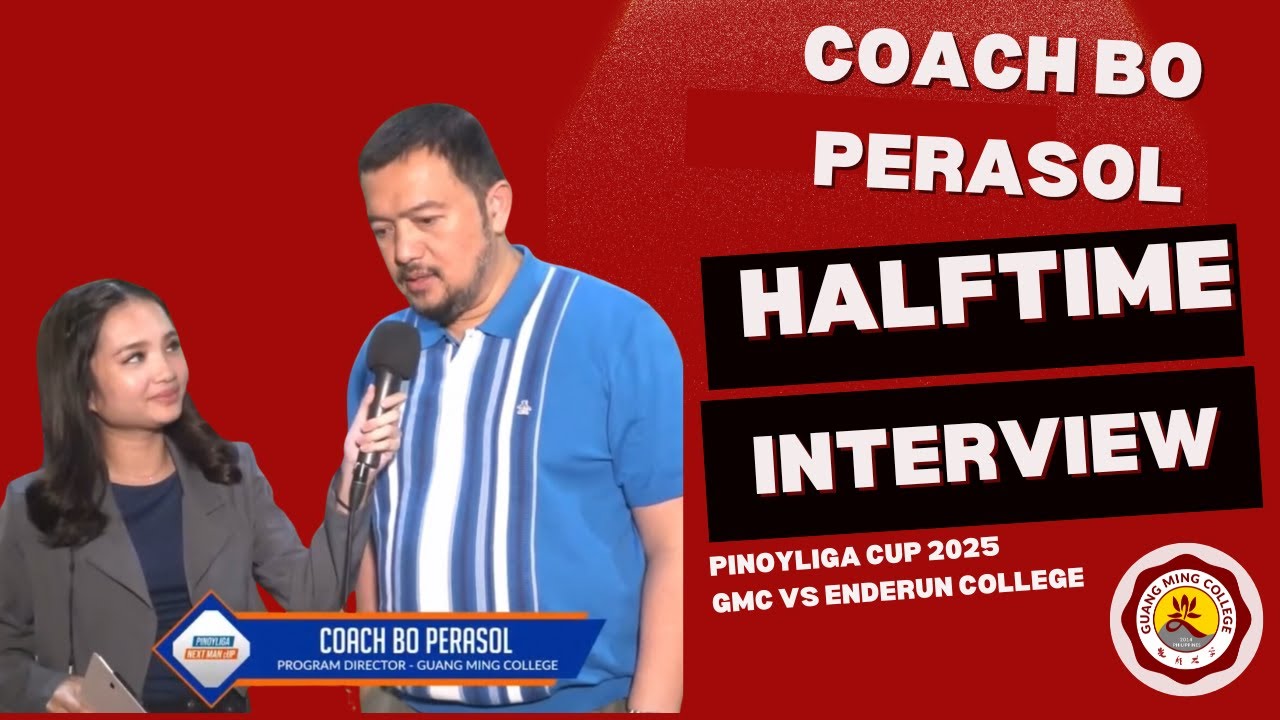 Coach Bo Perasol Halftime Interview - YouTube