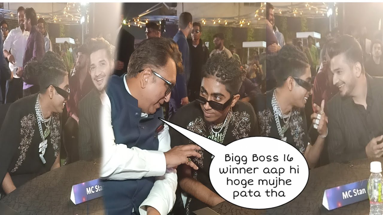 Bigg Boss 16 winner mc stan and munawar Faruqui arrived at the Lokmat ...