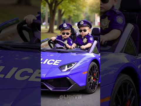 Baby Police Officer, Police Car, Police Siren ep.100 #shorts #policeofficer #policecar #policesiren