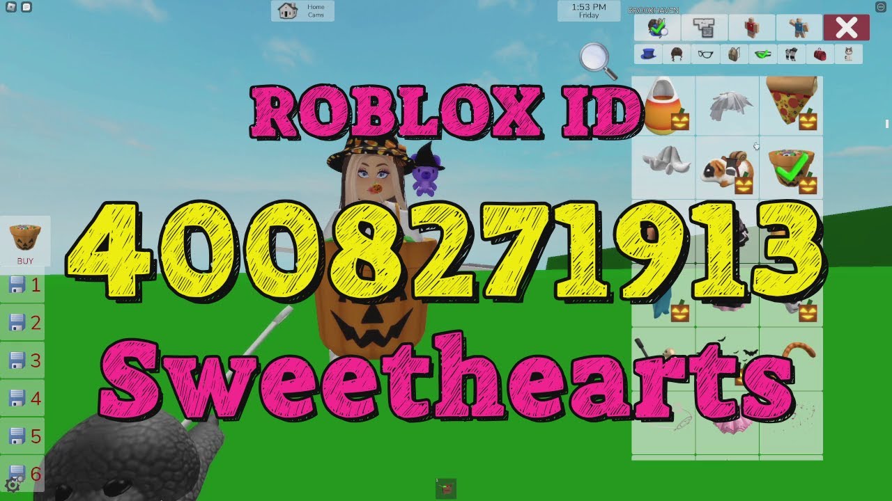 SWEETHEARTS Roblox Song Codes - YouTube