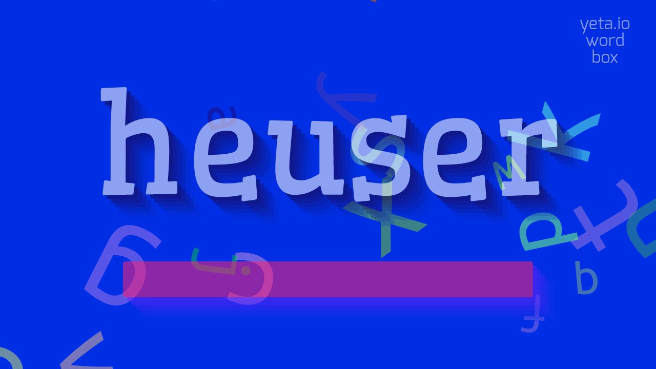 How to say "heuser"! (High Quality Voices) - YouTube