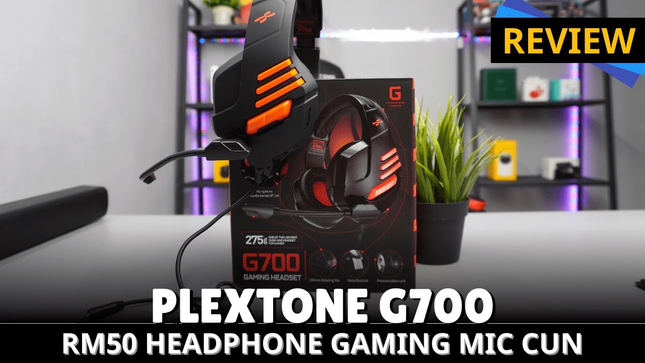 REVIEW | Headphone Gaming RM50 Dengan MIC Paling Cun | Plextone G700 ...