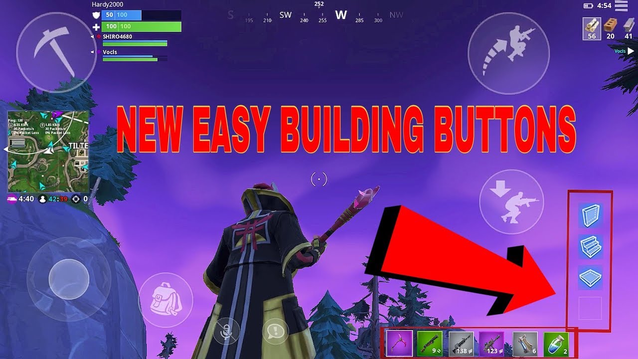 HOW TO CUSTOMIZE NEW EASY BUILD BUTTONS* FORTNITE MOBILE (IPHONE) - YouTube
