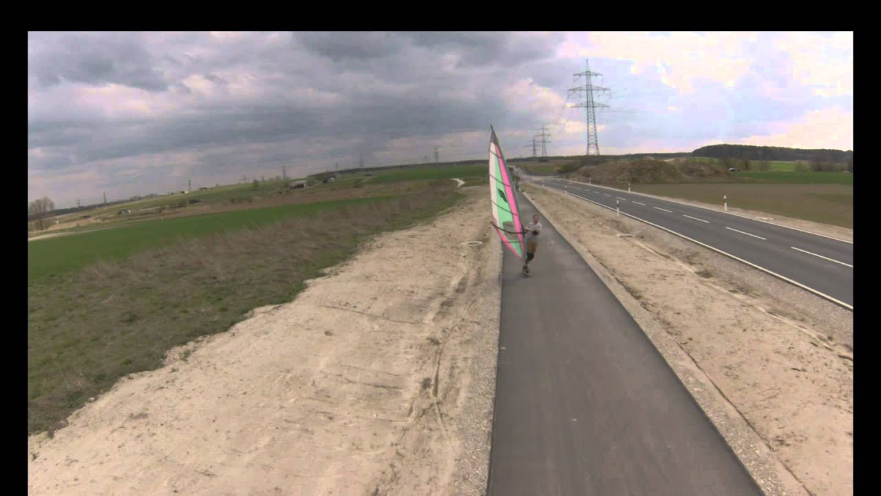 Longboarding/Windskaten Erlangen Adenauer Ring - YouTube