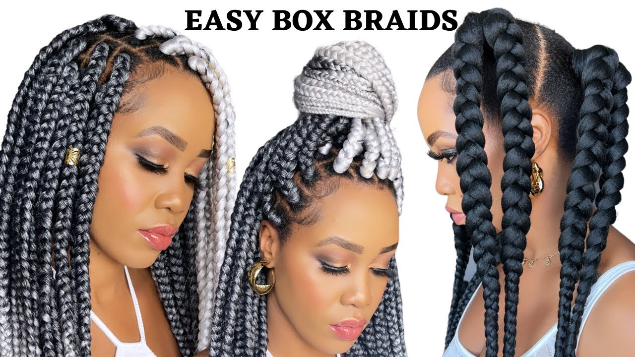 🔥Easy BOX BRAIDS/ Try these Tutorials Step By Step /101 /Protective ...