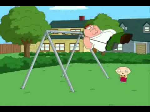 Family Guy Peter doing a big jump-off - YouTube