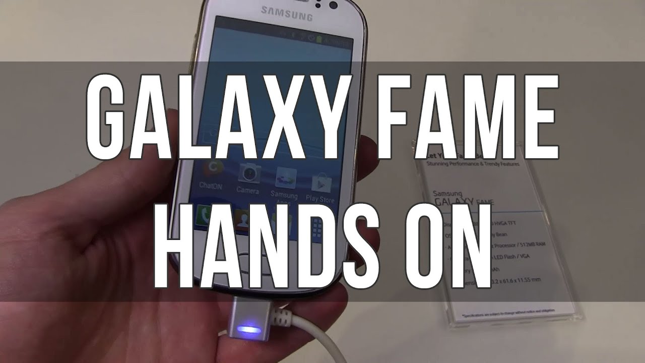 Samsung Galaxy Fame S6810 hands-on review - YouTube