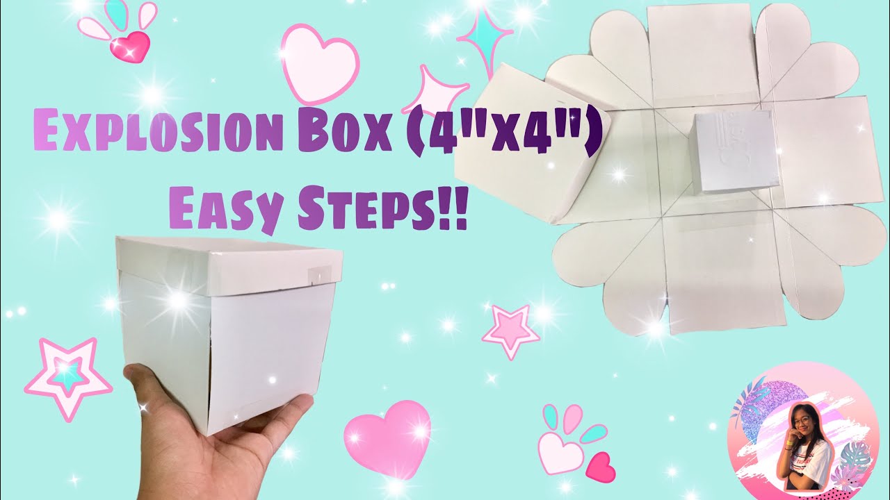 Explosion Box 4inches Folder Box Easy steps - YouTube