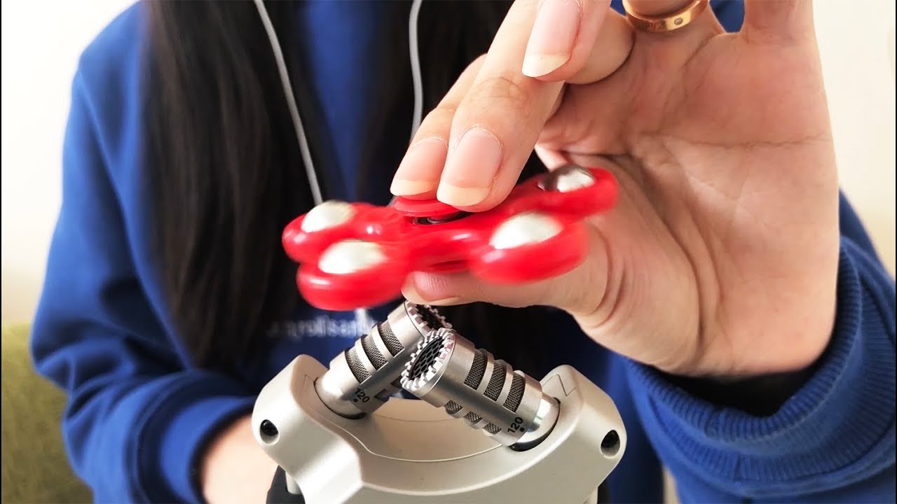 [ASMR] Fidget Spinner Sounds Tapping and Spinning - YouTube