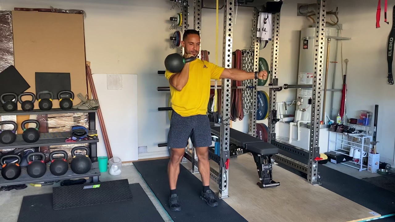 KB Single Arm Push Press - YouTube