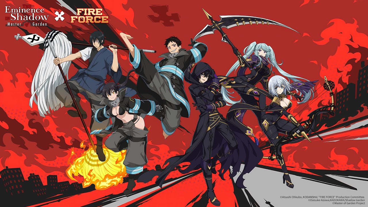 OFFICIAL LAUNCH TRAILER | The Fire Force x The Eminence in Shadow ...