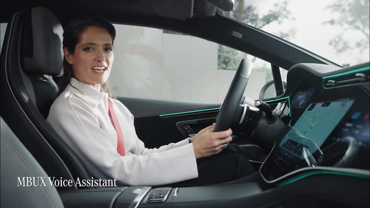 The New EQE and Its MBUX Hyperscreen - YouTube